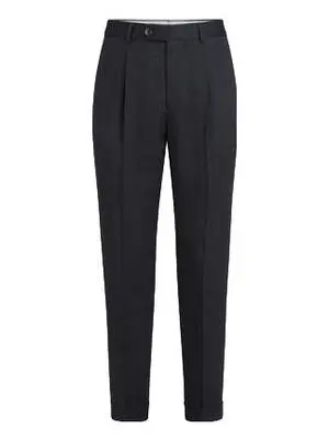 Brunello Cucinelli Chevron Trousers Anthracite