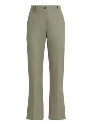 Brunello Cucinelli Kick Flare Cigarette Trousers - Olive