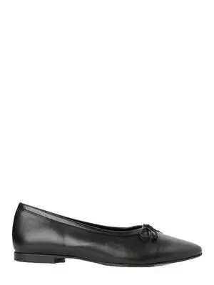 MENINA STEP Amelie Leather Ballet Flat - Black