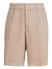 Brunello Cucinelli Linen Bermuda Shorts - Camel
