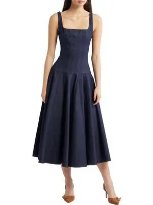 FREEMARKET Sleeveless Maxi Dress - Denim