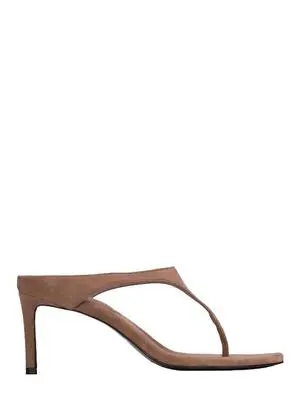 BLACK SUEDE STUDIO Laurel 65 Suede Mule - Taupe Suede