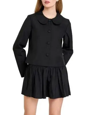 WAYF Elena Button-front Jacket - Black