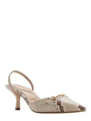 Aldo Lianya Slingback Pointed Toe Pump Brown Multi