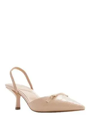 Aldo Lianya Slingback Pointed Toe Pump - Open Orange