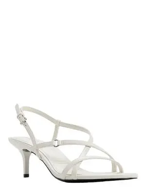 Aldo Olivie Slingback Kitten Heel Sandal - White/bone