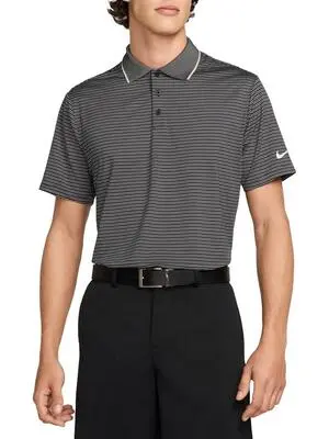 Nike Tour Dri-fit Stripe Golf Polo - Black/white