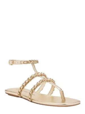 STUART WEITZMAN Soluxe Crystal Sandal - Platino