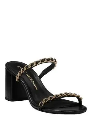 STUART WEITZMAN Soluxe Crystal Slide 75 Black