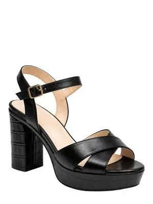 MENINA STEP Pippa Block Heel Sandal - Black