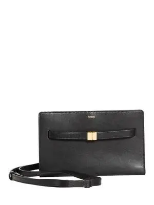TOTEME Belted Leather Crossbody Bag - Black