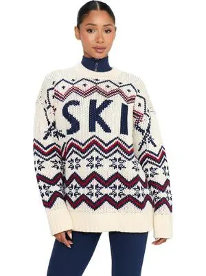 Show Me Your Mumu Ski In Sweater - Cream Ski Knit