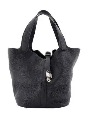 Hermès Picotin Lock Bag Clemence Mm Black