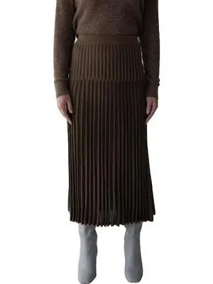 SSKEIN Soleil Midi Skirt Cedar
