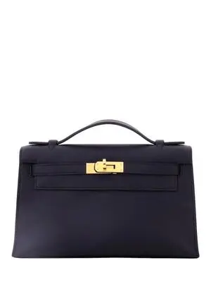 HERMES Kelly Pochette Swift - Noir