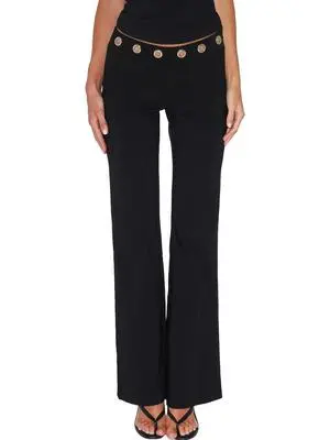 TIGER MIST Marren Low Rise Flare Pants - Black