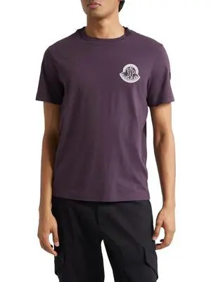 Moncler Logo Graphic T-shirt - Dark Burgundy