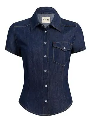 Khaite Cavazos Chambray Shirt - Benson