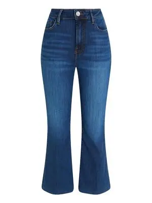 FRAME Le Crop Mini Boot High-rise Jeans - Mid Denim
