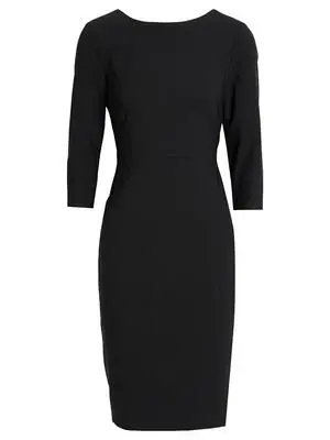 Theory Varetta Wool-blend Dress - Black