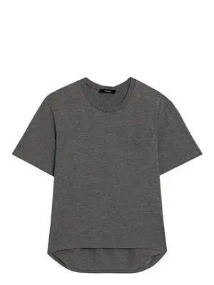 Theory Apex Pima Cotton-Jersey T-Shirt Gray