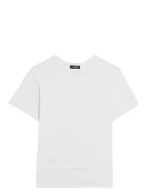 Theory Apex Pima Cotton-jersey T-shirt - White