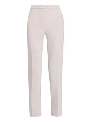 Theory Treeca Crepe Slim-leg Pants - Ecru