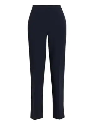 Theory Treeca Crepe Slim-leg Pants - Navy