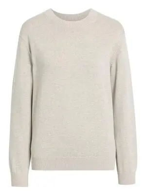 Theory Cotton And Cashmere-blend Sweater - Light Gray