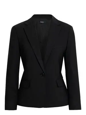 Theory Wool-blend Blazer - Black
