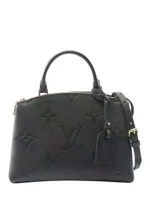 LOUIS VUITTON 2021 Pm Petit Palais Monogram Tote Bag - Black