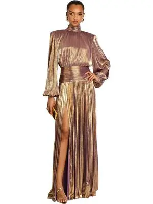 Retrofete Brienne Dress - Purple/gold