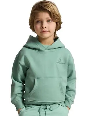 Ralph Lauren Oversized Logo Fleece Hoodie - Celadon