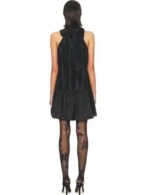 Simkhai Hope Bow Tie Mini Dress - Black