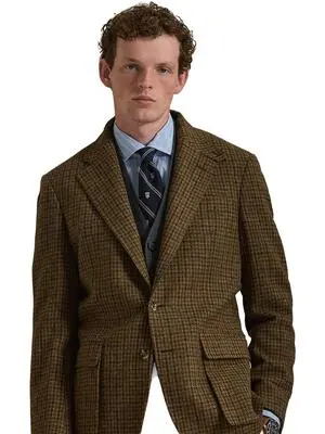 Ralph Lauren Rl67 Plaid Tweed Jacket - Loden Multi
