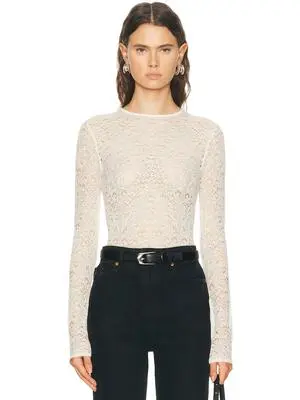 Gabriela Hearst Evander Crew Neck Top - Ivory