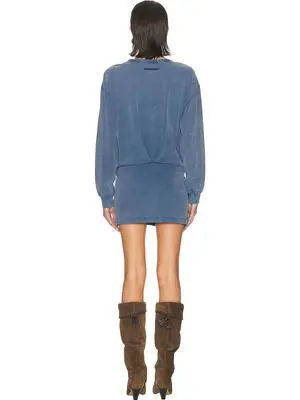 Isabel Marant Zae Knit Jersey Dress - Indigo