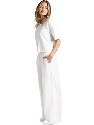 Free People Organic French Terry T-shirt - Off White