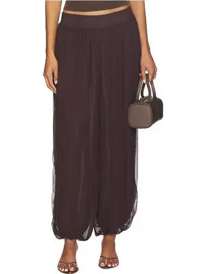 LOVERS AND FRIENDS X Christina Elezaj Cordelia Pant - Chocolate Brown