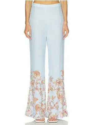 Hemant & Nandita Wide Leg Pants - Powder Blue