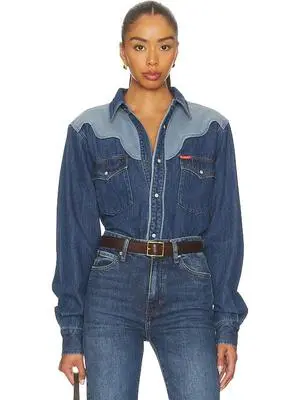 SENDERO PROVISIONS CO. Sundance Western Pearl Snap Shirt - Blue