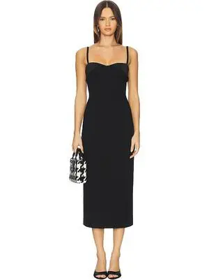 Majorelle X Christina Elezaj Shea Midi Dress - Black