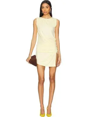 Attico Sleeveless Mini Dress - Dusty Yellow