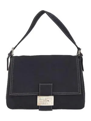 FWRD RENEW Fendi Denim Mama Baguette Shoulder Bag - Blue