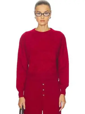 Guest In Residence Grizzly Crew Sweater - Ruby