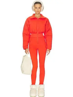 Free People Downhill Diva Ski Suit - Flame