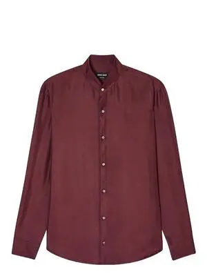 Giorgio Armani Silk Twill Shirt - Natural