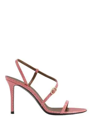 GIUSEPPE ZANOTTI Audrinette 90 Elaphe Carinata Sandals - Pink