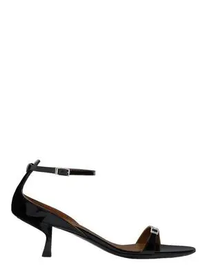 GIUSEPPE ZANOTTI Micky Buckles 50 Kitten-heel Sandals - Black