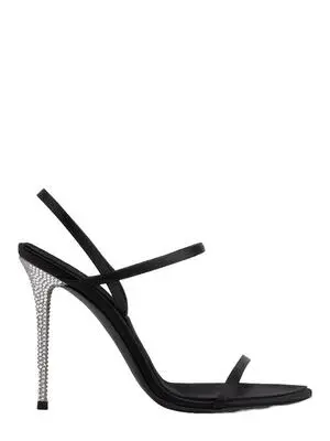 GIUSEPPE ZANOTTI Saphyra 105 Rhinestone Heel Sandals - Black